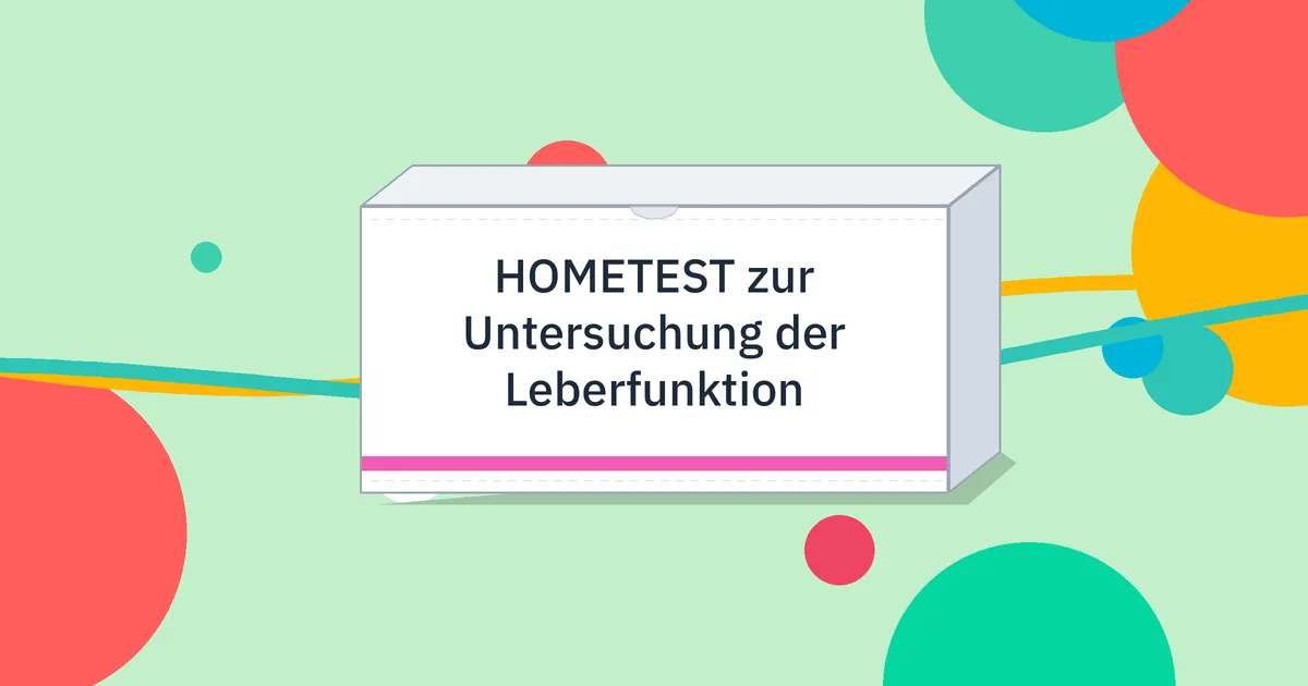 Symbolbild: Packung mit der Aufschrift HOMETEST zur Untersuchung der Leberfunktion (PZN 01809436) – Verfügbarkeit und Bezug in Apotheken in Frankfurt am Main