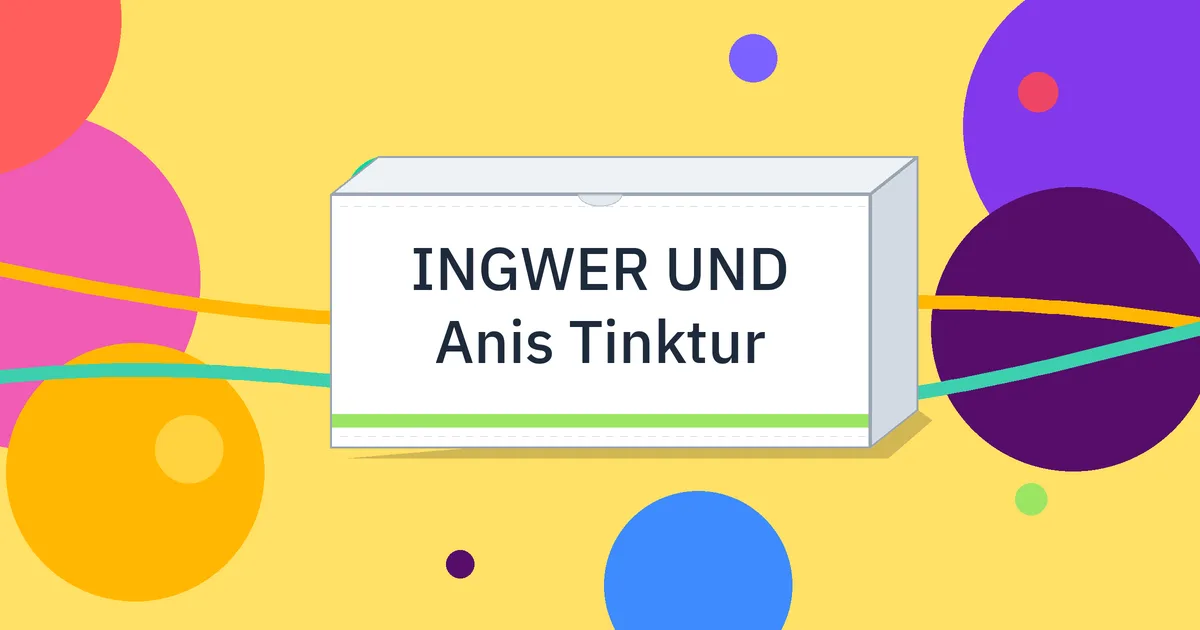 Symbolbild: Packung mit der Aufschrift INGWER UND Anis Tinktur (PZN 17187853) – Verfügbarkeit und Bezug in Apotheken in Frankfurt am Main