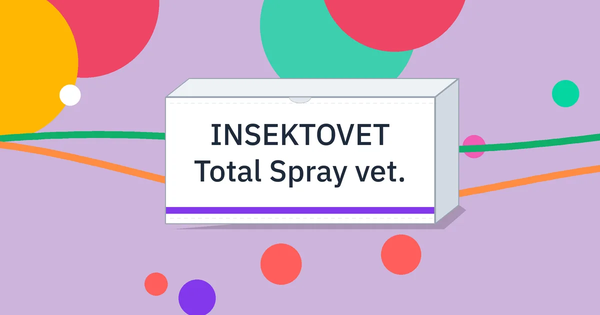 Symbolbild: Packung mit der Aufschrift INSEKTOVET Total Spray vet. (PZN 11340526) – Verfügbarkeit und Bezug in Apotheken in Frankfurt am Main
