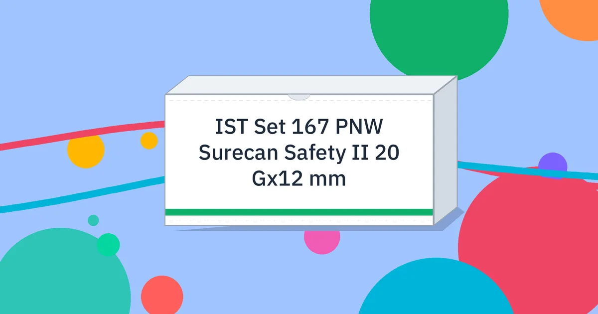 Symbolbild: Packung mit der Aufschrift IST Set 167 PNW Surecan Safety II 20 Gx12 mm (PZN 15239250) – Verfügbarkeit und Bezug in Apotheken in Frankfurt am Main