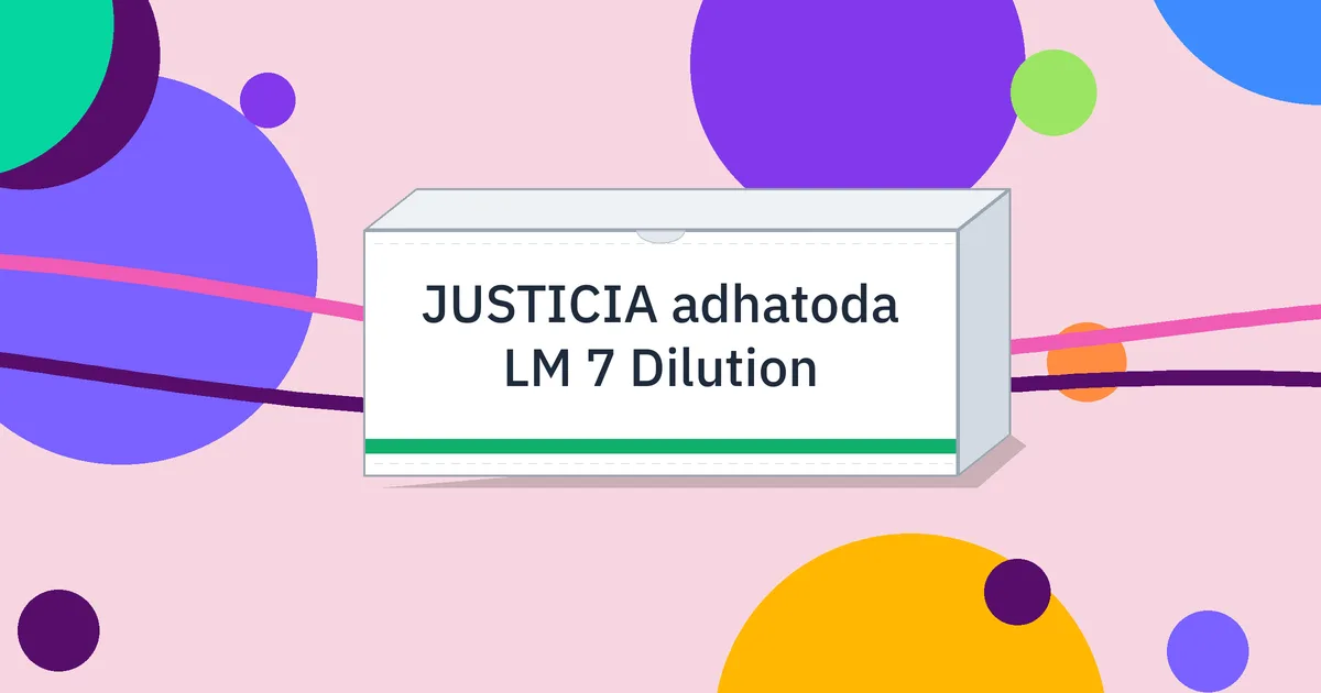 Symbolbild: Packung mit der Aufschrift JUSTICIA adhatoda LM 7 Dilution (PZN 13565502) – Verfügbarkeit und Bezug in Apotheken in Frankfurt am Main