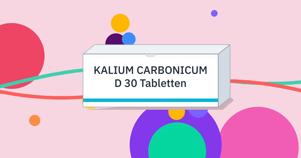 Symbolbild: Packung mit der Aufschrift KALIUM CARBONICUM D 30 Tabletten (PZN 02632218) – Verfügbarkeit und Bezug in Apotheken in Frankfurt am Main