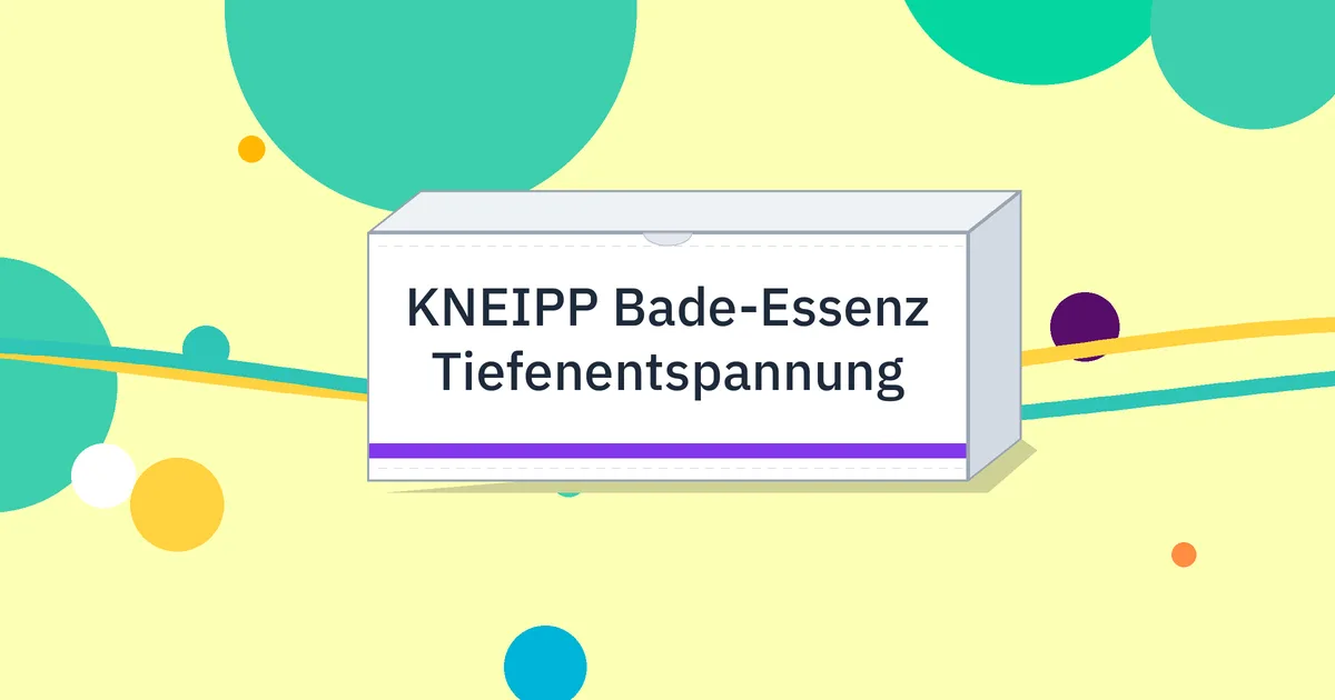 Symbolbild: Packung mit der Aufschrift KNEIPP Bade-Essenz Tiefenentspannung (PZN 10038475) – Verfügbarkeit und Bezug in Apotheken in Frankfurt am Main