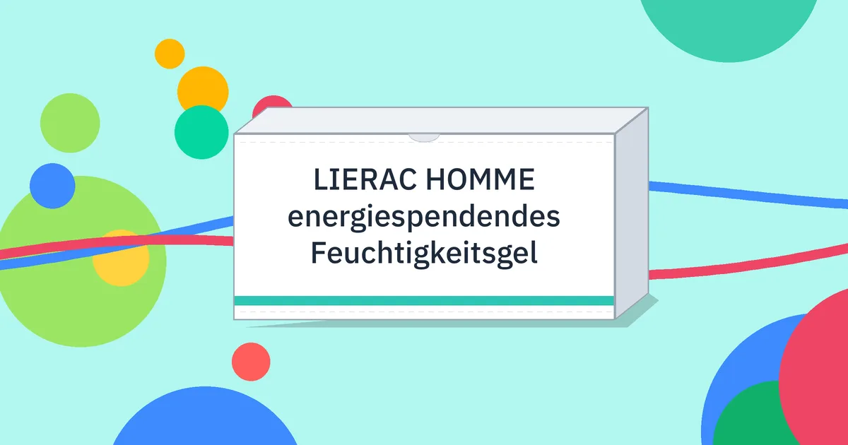 Symbolbild: Packung mit der Aufschrift LIERAC HOMME energiespendendes Feuchtigkeitsgel (PZN 17826164) – Verfügbarkeit und Bezug in Apotheken in Frankfurt am Main