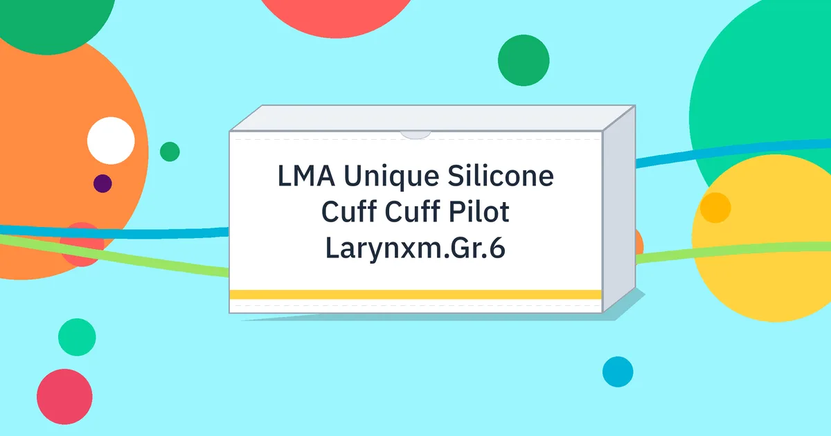 Symbolbild: Packung mit der Aufschrift LMA Unique Silicone Cuff Cuff Pilot Larynxm.Gr.6 (PZN 12410654) – Verfügbarkeit und Bezug in Apotheken in Frankfurt am Main