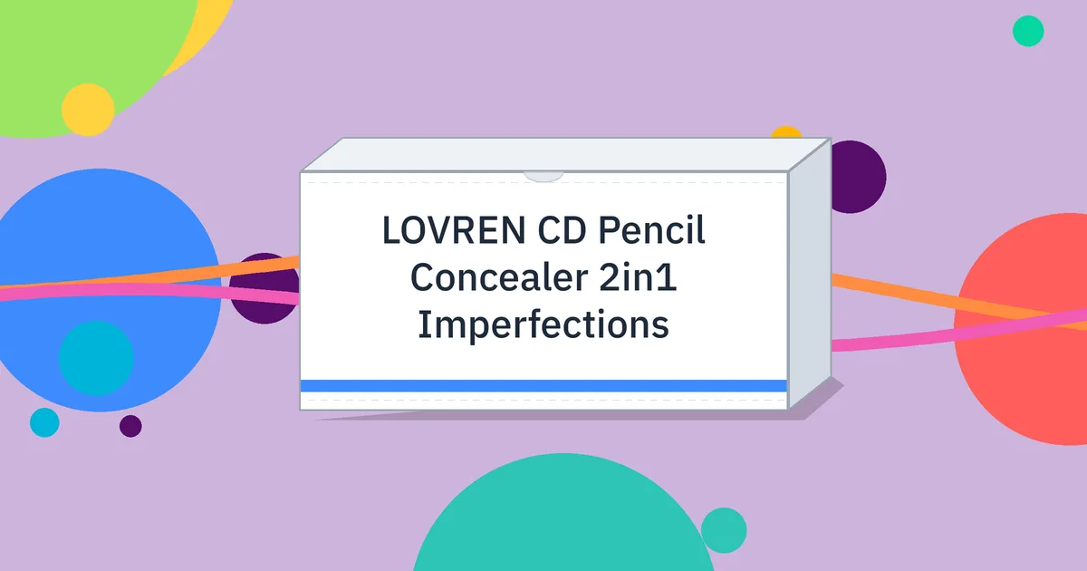 Symbolbild: Packung mit der Aufschrift LOVREN CD Pencil Concealer 2in1 Imperfections (PZN 20031161) – Verfügbarkeit und Bezug in Apotheken in Frankfurt am Main