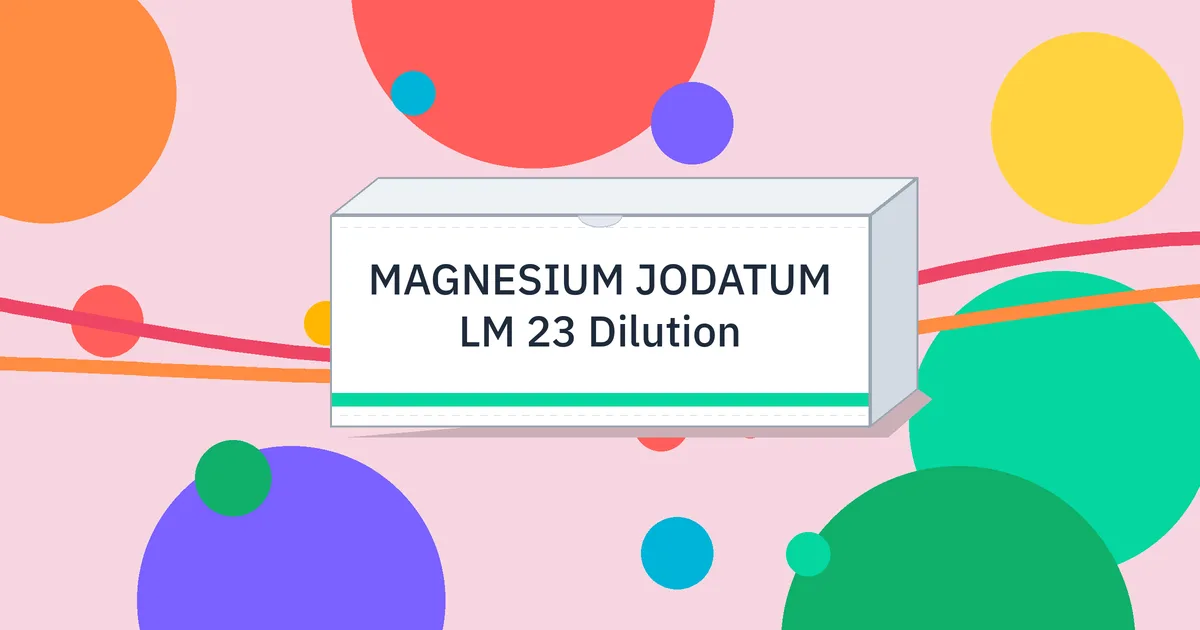 Symbolbild: Packung mit der Aufschrift MAGNESIUM JODATUM LM 23 Dilution (PZN 12938042) – Verfügbarkeit und Bezug in Apotheken in Frankfurt am Main