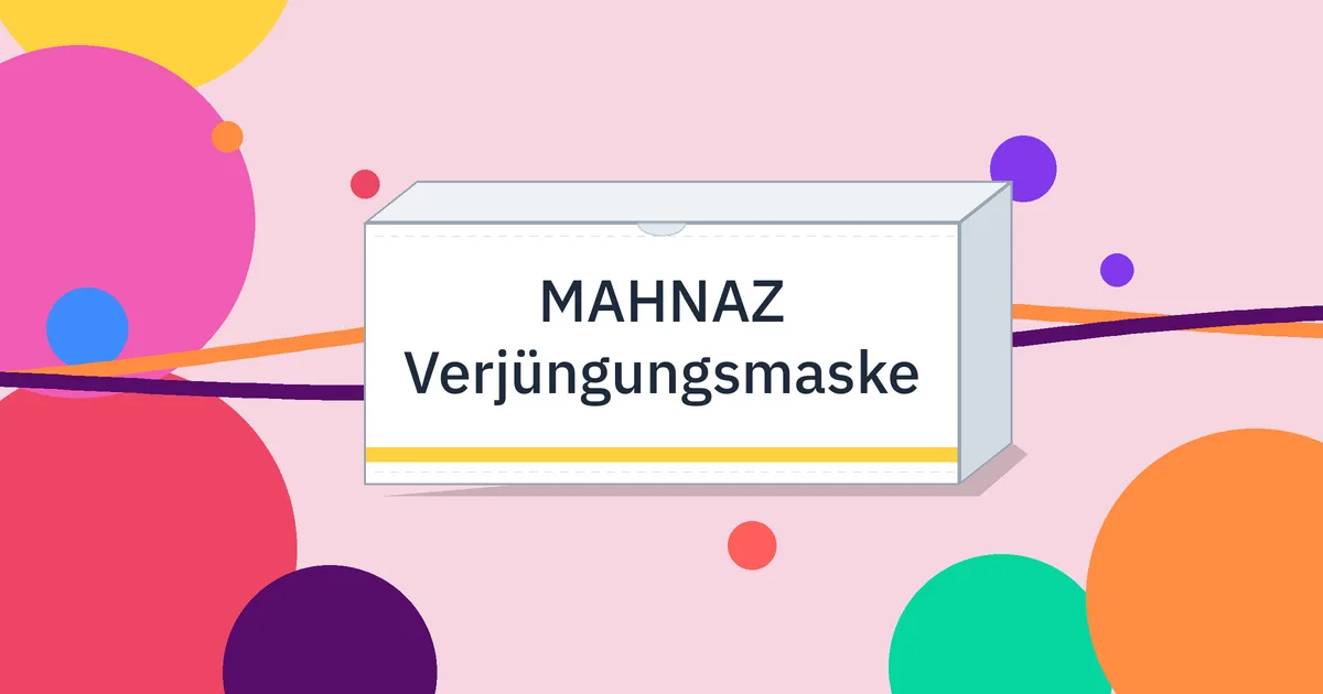 Symbolbild: Packung mit der Aufschrift MAHNAZ Verjüngungsmaske (PZN 10314521) – Verfügbarkeit und Bezug in Apotheken in Frankfurt am Main