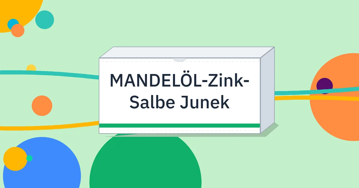 Symbolbild: Packung mit der Aufschrift MANDELÖL-Zink-Salbe Junek (PZN 18851448) – Verfügbarkeit und Bezug in Apotheken in Frankfurt am Main
