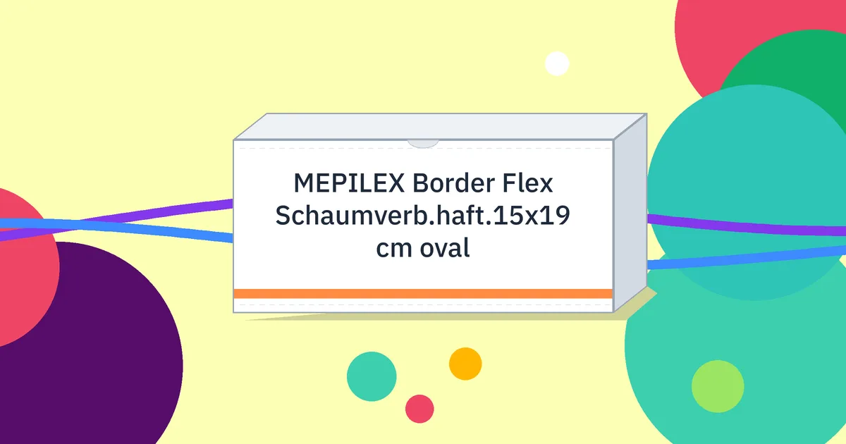 Symbolbild: Packung mit der Aufschrift MEPILEX Border Flex Schaumverb.haft.15x19 cm oval (PZN 19662560) – Verfügbarkeit und Bezug in Apotheken in Frankfurt am Main