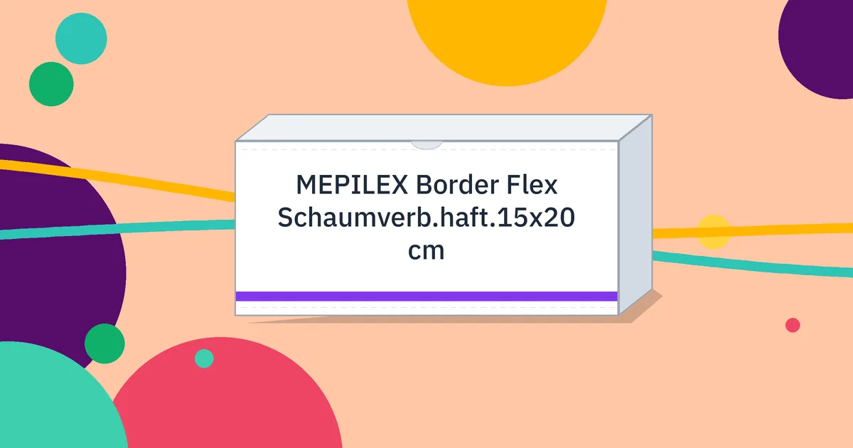 Symbolbild: Packung mit der Aufschrift MEPILEX Border Flex Schaumverb.haft.15x20 cm (PZN 18680596) – Verfügbarkeit und Bezug in Apotheken in Frankfurt am Main