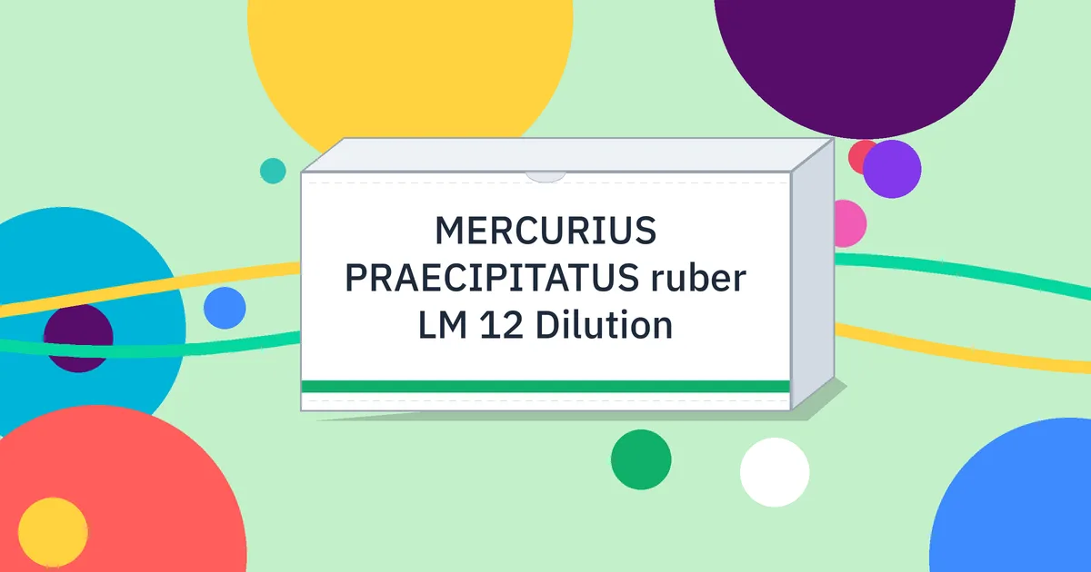 Symbolbild: Packung mit der Aufschrift MERCURIUS PRAECIPITATUS ruber LM 12 Dilution (PZN 12953142) – Verfügbarkeit und Bezug in Apotheken in Frankfurt am Main