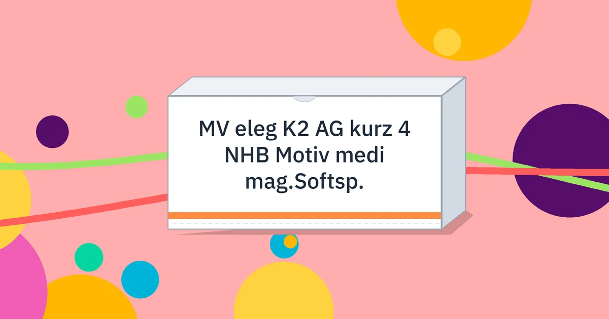 Symbolbild: Packung mit der Aufschrift MV eleg K2 AG kurz 4 NHB Motiv medi mag.Softsp. (PZN 15708087) – Verfügbarkeit und Bezug in Apotheken in Frankfurt am Main