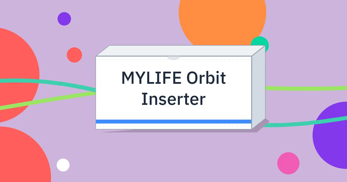 Symbolbild: Packung mit der Aufschrift MYLIFE Orbit Inserter (PZN 11038460) – Verfügbarkeit und Bezug in Apotheken in Frankfurt am Main