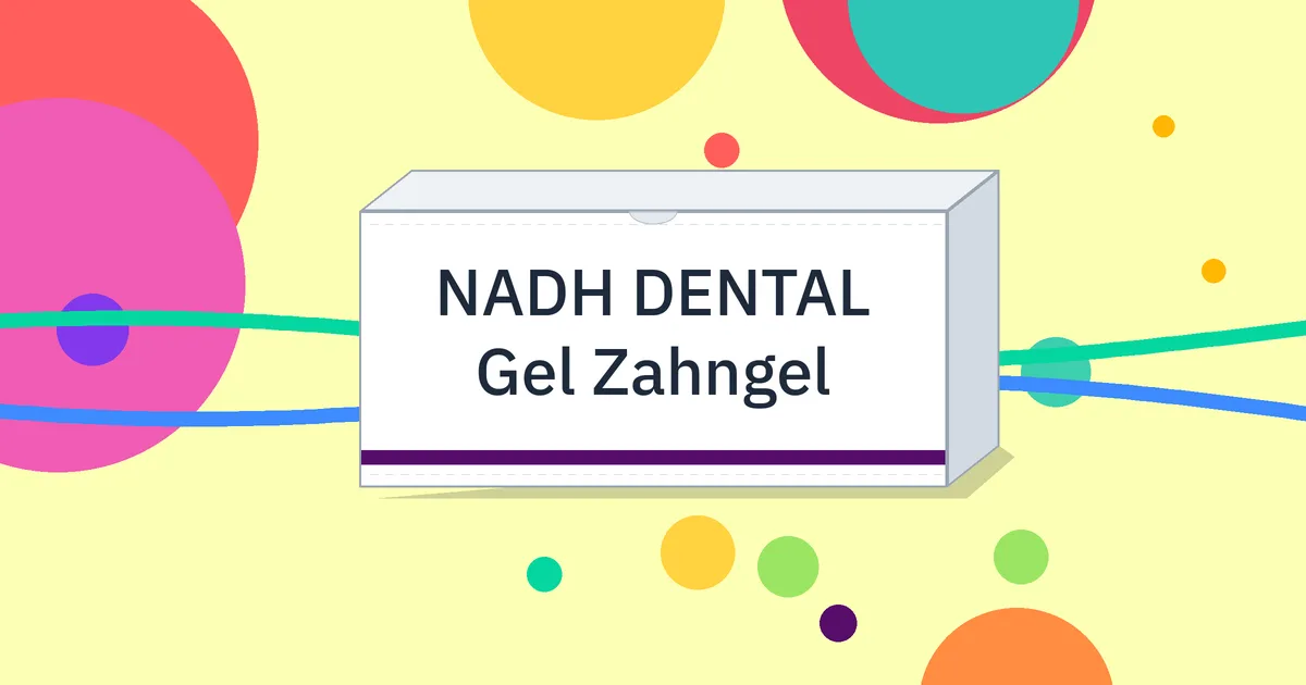 Symbolbild: Packung mit der Aufschrift NADH DENTAL Gel Zahngel (PZN 10039859) – Verfügbarkeit und Bezug in Apotheken in Frankfurt am Main
