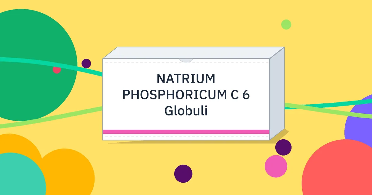 Symbolbild: Packung mit der Aufschrift NATRIUM PHOSPHORICUM C 6 Globuli (PZN 19716014) – Verfügbarkeit und Bezug in Apotheken in Frankfurt am Main