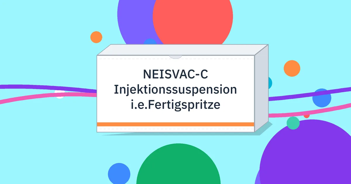 Symbolbild: Packung mit der Aufschrift NEISVAC-C Injektionssuspension i.e.Fertigspritze (PZN 06120277) – Verfügbarkeit und Bezug in Apotheken in Frankfurt am Main