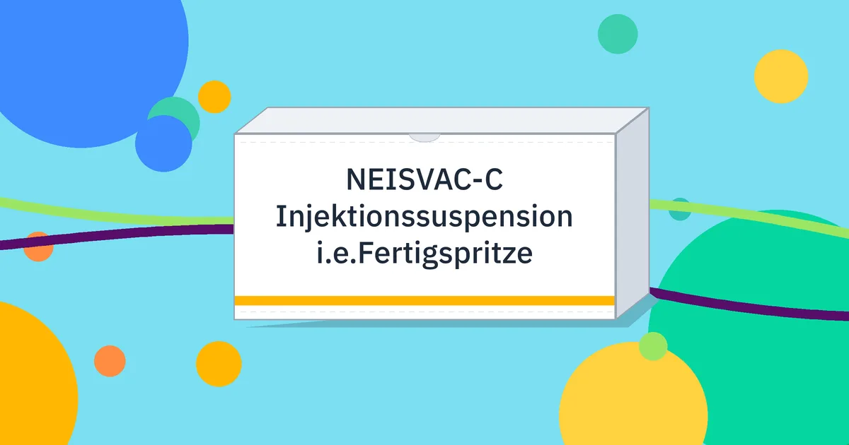 Symbolbild: Packung mit der Aufschrift NEISVAC-C Injektionssuspension i.e.Fertigspritze (PZN 07110909) – Verfügbarkeit und Bezug in Apotheken in Frankfurt am Main