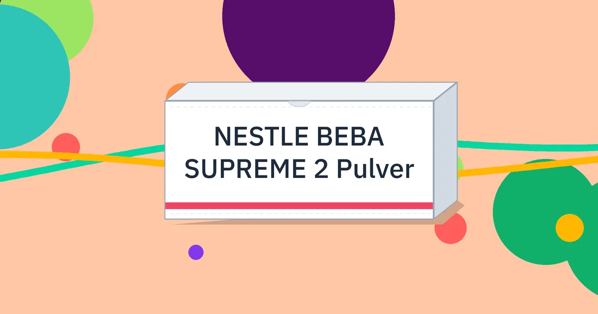 Symbolbild: Packung mit der Aufschrift NESTLE BEBA SUPREME 2 Pulver (PZN 18886725) – Verfügbarkeit und Bezug in Apotheken in Frankfurt am Main