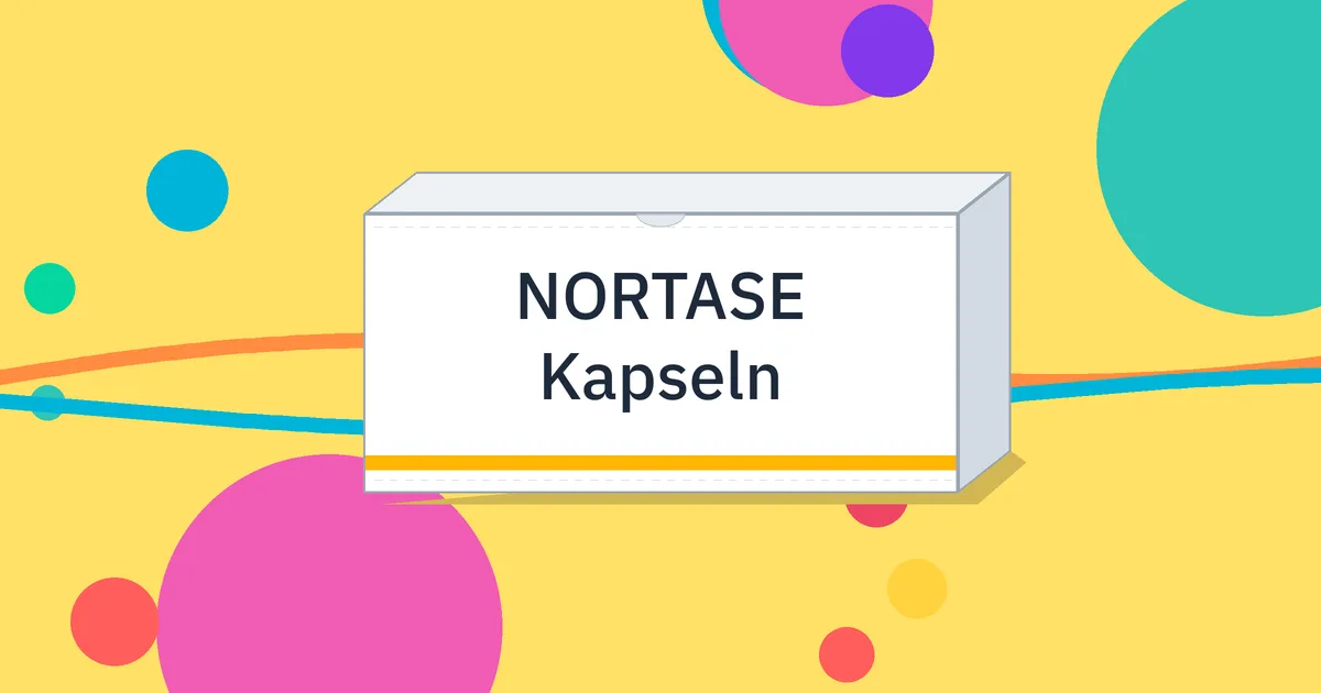 Symbolbild: Packung mit der Aufschrift NORTASE Kapseln (PZN 04944086) – Verfügbarkeit und Bezug in Apotheken in Frankfurt am Main