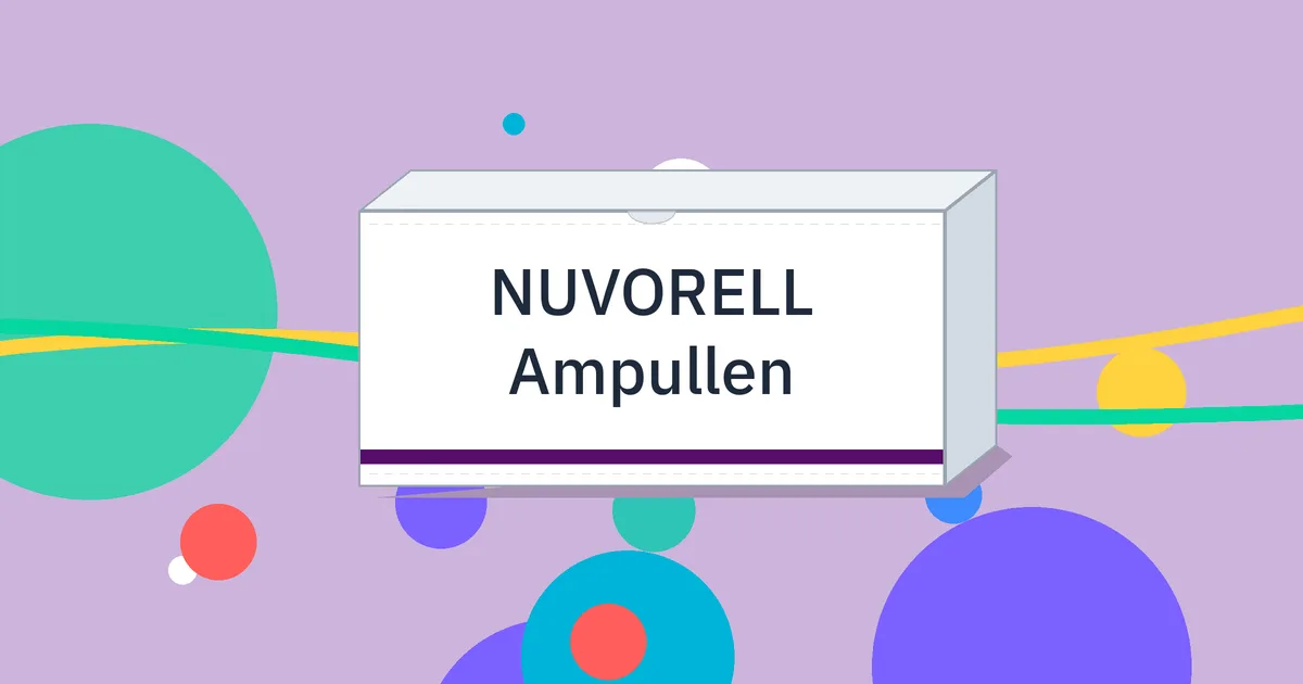 Symbolbild: Packung mit der Aufschrift NUVORELL Ampullen (PZN 00564493) – Verfügbarkeit und Bezug in Apotheken in Frankfurt am Main