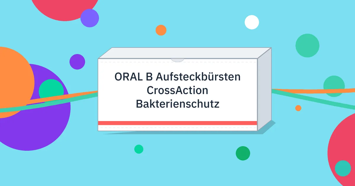 Symbolbild: Packung mit der Aufschrift ORAL B Aufsteckbürsten CrossAction Bakterienschutz (PZN 14420415) – Verfügbarkeit und Bezug in Apotheken in Frankfurt am Main