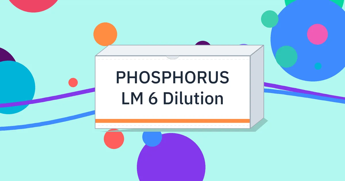 Symbolbild: Packung mit der Aufschrift PHOSPHORUS LM 6 Dilution (PZN 02603240) – Verfügbarkeit und Bezug in Apotheken in Frankfurt am Main