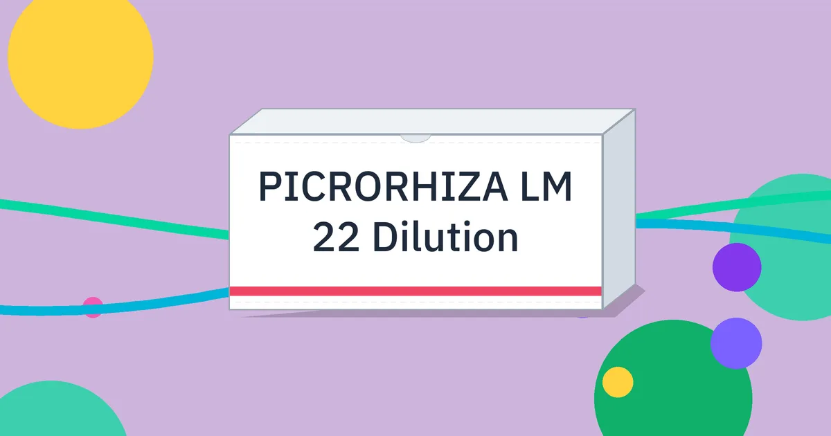 Symbolbild: Packung mit der Aufschrift PICRORHIZA LM 22 Dilution (PZN 13641717) – Verfügbarkeit und Bezug in Apotheken in Frankfurt am Main
