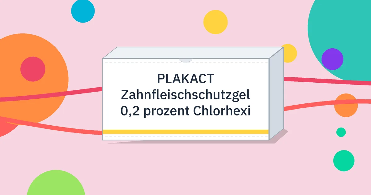 Symbolbild: Packung mit der Aufschrift PLAKACT Zahnfleischschutzgel 0,2 prozent Chlorhexi (PZN 16864990) – Verfügbarkeit und Bezug in Apotheken in Frankfurt am Main