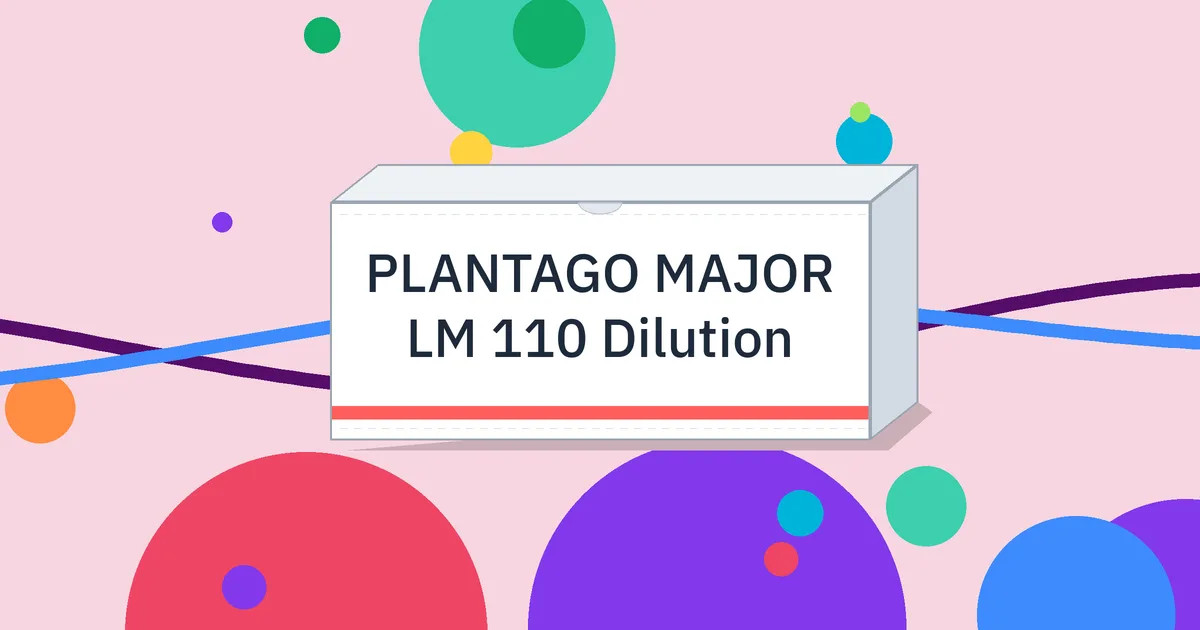 Symbolbild: Packung mit der Aufschrift PLANTAGO MAJOR LM 110 Dilution (PZN 13647016) – Verfügbarkeit und Bezug in Apotheken in Frankfurt am Main