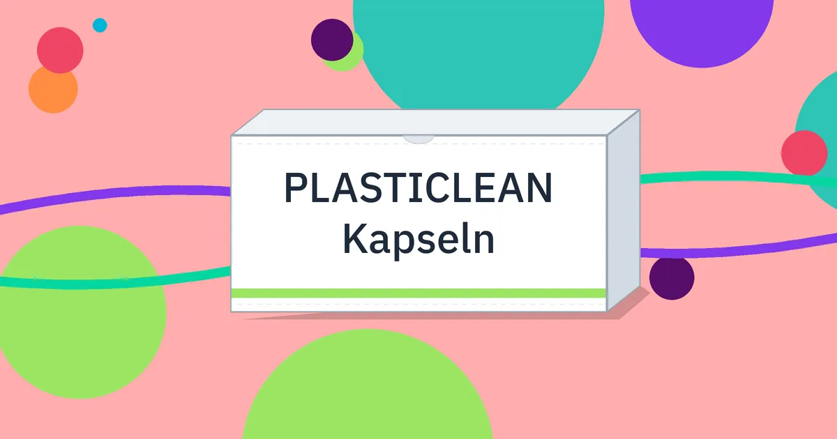 Symbolbild: Packung mit der Aufschrift PLASTICLEAN Kapseln (PZN 17549983) – Verfügbarkeit und Bezug in Apotheken in Frankfurt am Main