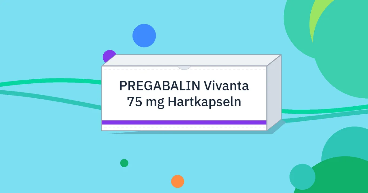 Symbolbild: Packung mit der Aufschrift PREGABALIN Vivanta 75 mg Hartkapseln (PZN 16663524) – Verfügbarkeit und Bezug in Apotheken in Frankfurt am Main