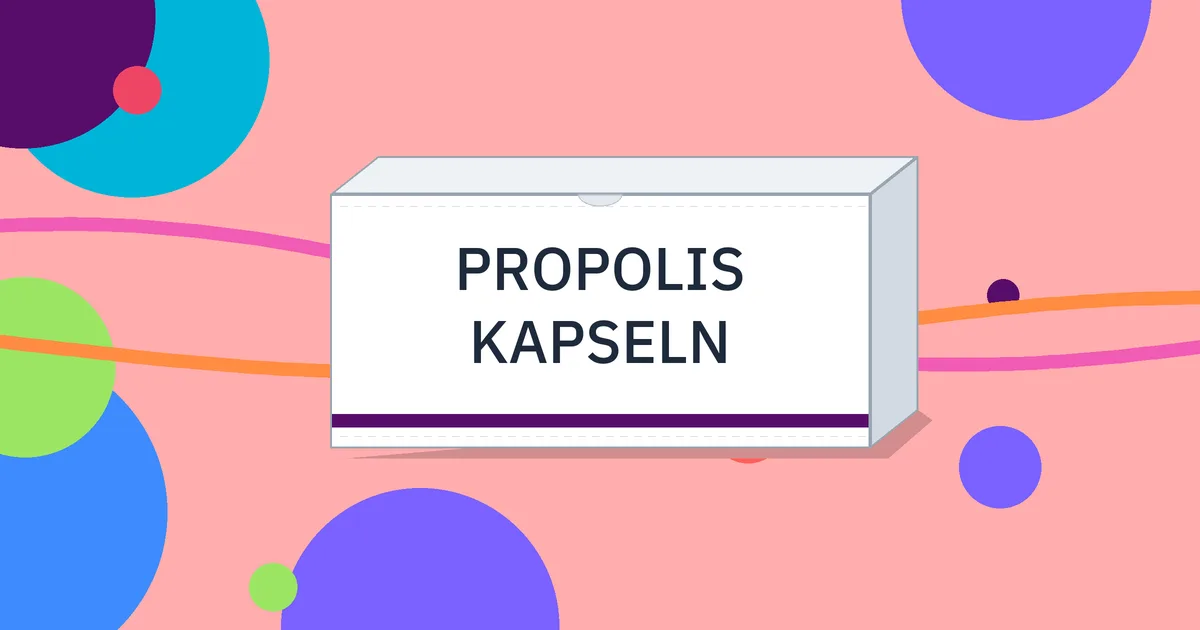 Symbolbild: Packung mit der Aufschrift PROPOLIS KAPSELN (PZN 07761185) – Verfügbarkeit und Bezug in Apotheken in Frankfurt am Main