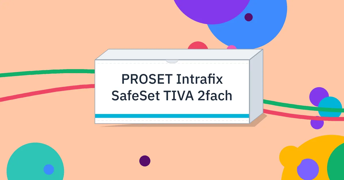 Symbolbild: Packung mit der Aufschrift PROSET Intrafix SafeSet TIVA 2fach (PZN 11034060) – Verfügbarkeit und Bezug in Apotheken in Frankfurt am Main