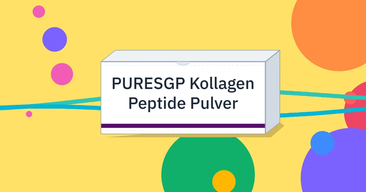Symbolbild: Packung mit der Aufschrift PURESGP Kollagen Peptide Pulver (PZN 20009322) – Verfügbarkeit und Bezug in Apotheken in Frankfurt am Main