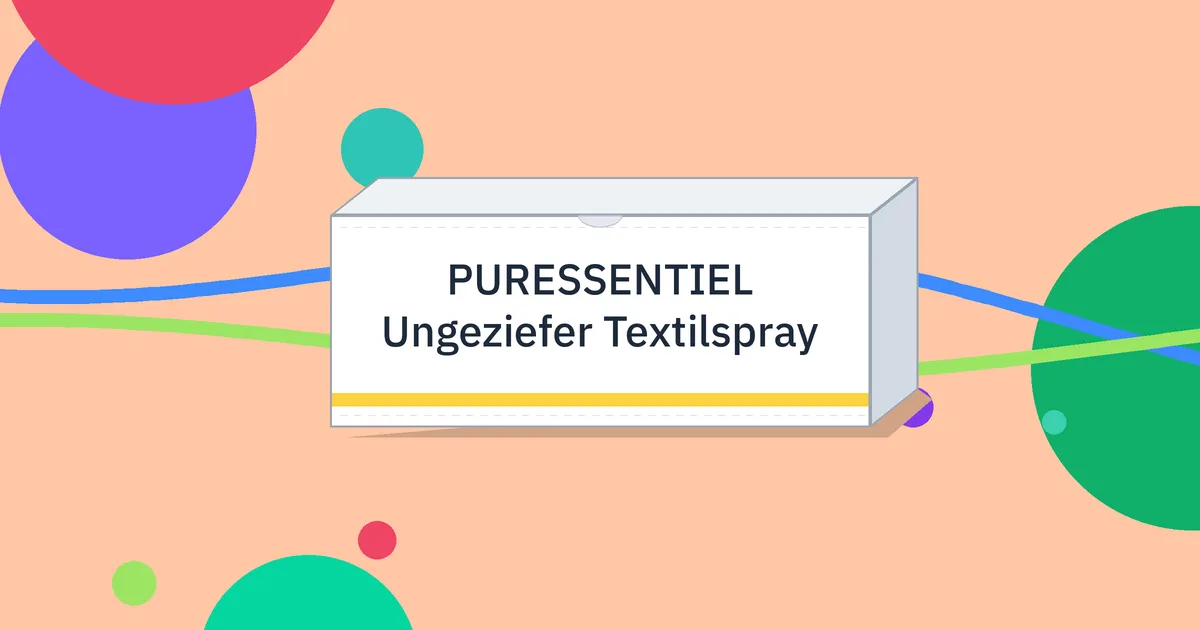 Symbolbild: Packung mit der Aufschrift PURESSENTIEL Ungeziefer Textilspray (PZN 18599256) – Verfügbarkeit und Bezug in Apotheken in Frankfurt am Main