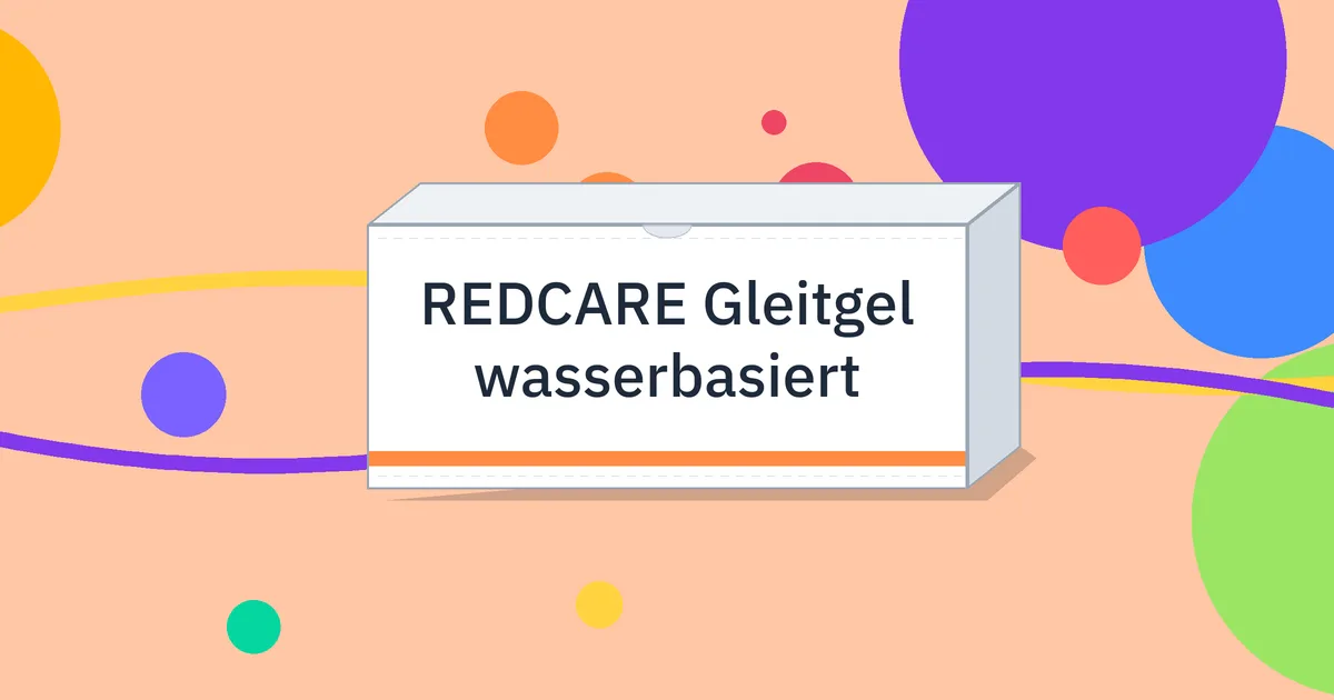 Symbolbild: Packung mit der Aufschrift REDCARE Gleitgel wasserbasiert (PZN 19507115) – Verfügbarkeit und Bezug in Apotheken in Frankfurt am Main