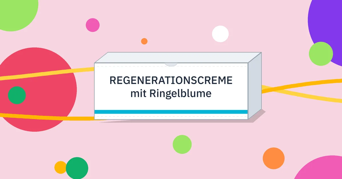 Symbolbild: Packung mit der Aufschrift REGENERATIONSCREME mit Ringelblume (PZN 02505997) – Verfügbarkeit und Bezug in Apotheken in Frankfurt am Main