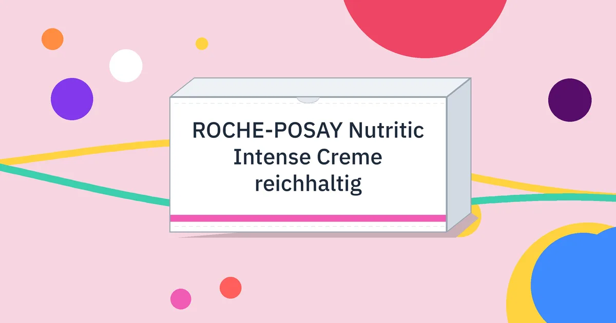 Symbolbild: Packung mit der Aufschrift ROCHE-POSAY Nutritic Intense Creme reichhaltig (PZN 02205479) – Verfügbarkeit und Bezug in Apotheken in Frankfurt am Main