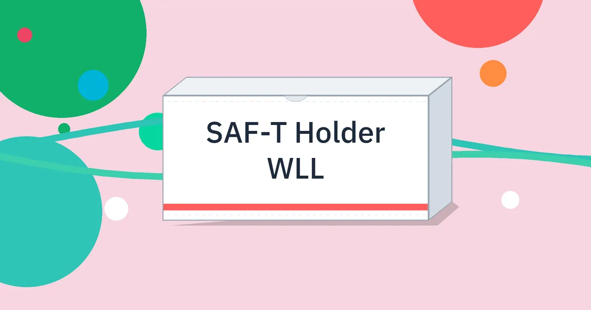 Symbolbild: Packung mit der Aufschrift SAF-T Holder WLL (PZN 09104296) – Verfügbarkeit und Bezug in Apotheken in Frankfurt am Main