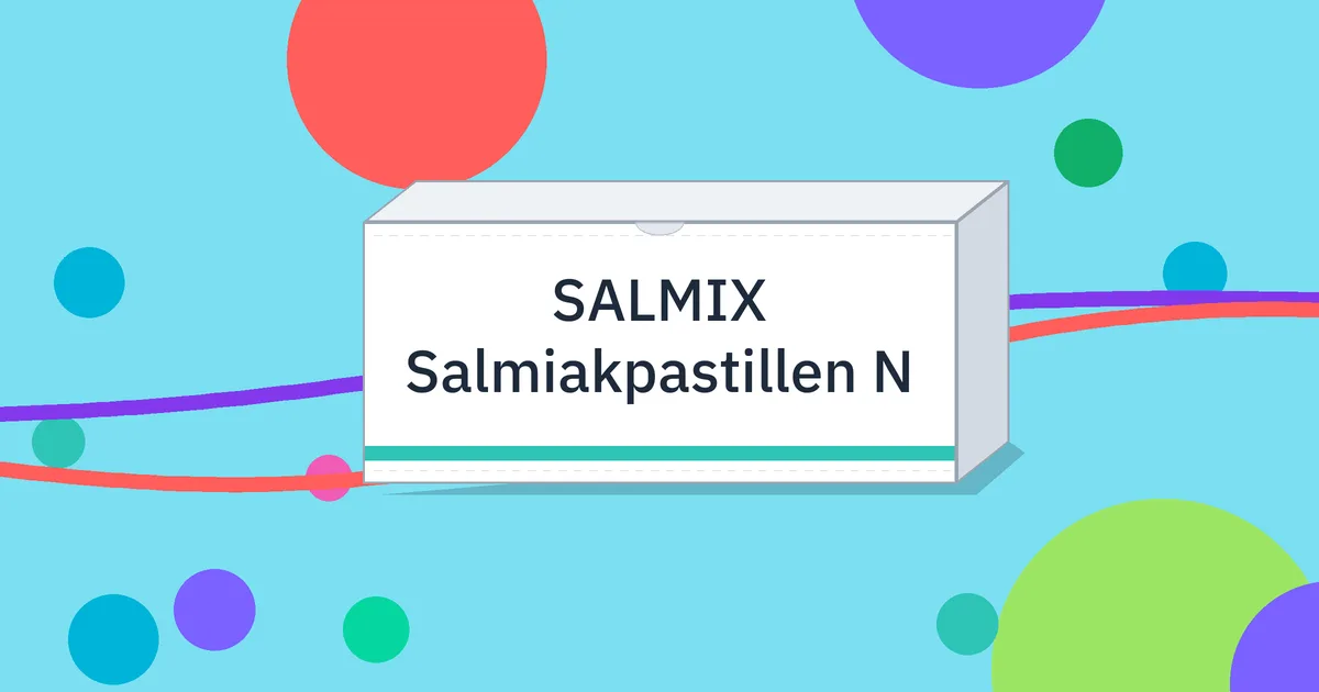 Symbolbild: Packung mit der Aufschrift SALMIX Salmiakpastillen N (PZN 02686444) – Verfügbarkeit und Bezug in Apotheken in Frankfurt am Main