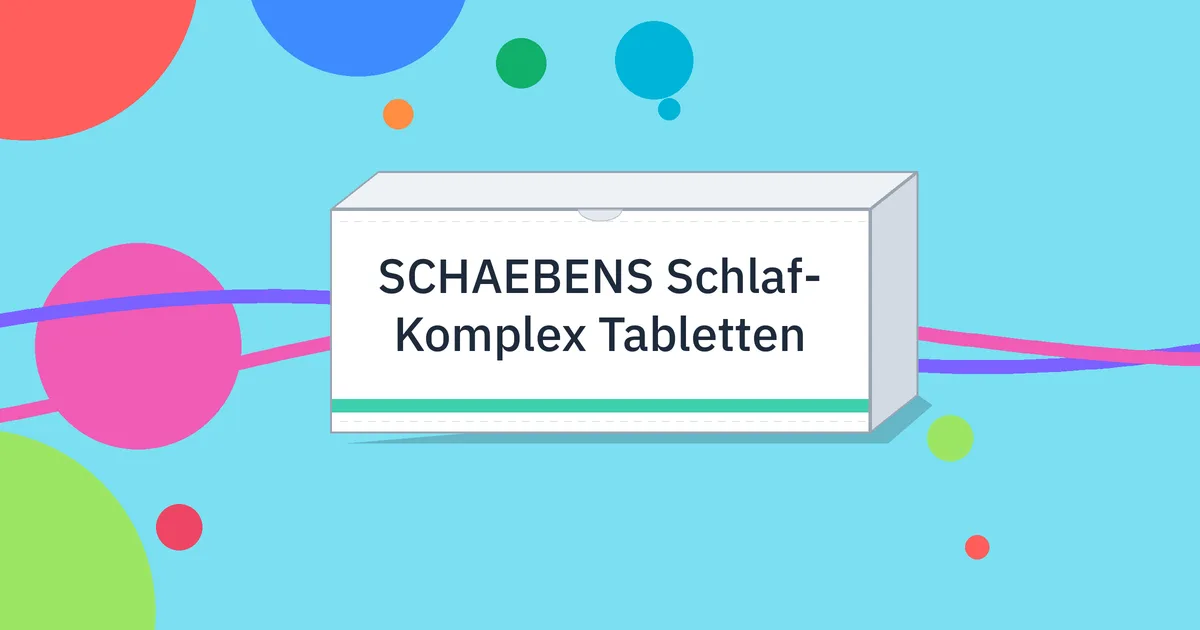 Symbolbild: Packung mit der Aufschrift SCHAEBENS Schlaf-Komplex Tabletten (PZN 20539126) – Verfügbarkeit und Bezug in Apotheken in Frankfurt am Main
