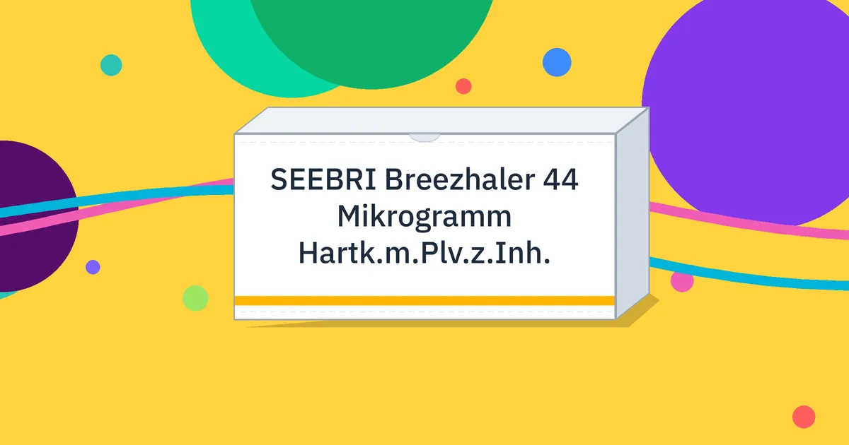 Symbolbild: Packung mit der Aufschrift SEEBRI Breezhaler 44 Mikrogramm Hartk.m.Plv.z.Inh. (PZN 07605137) – Verfügbarkeit und Bezug in Apotheken in Frankfurt am Main