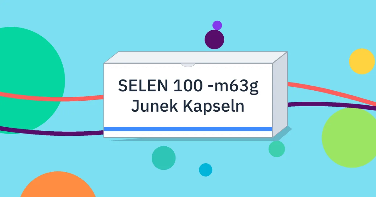 Symbolbild: Packung mit der Aufschrift SELEN 100 -m63g Junek Kapseln (PZN 01099785) – Verfügbarkeit und Bezug in Apotheken in Frankfurt am Main