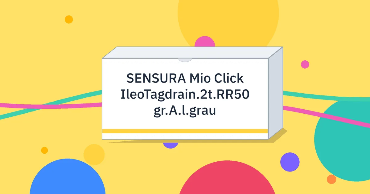 Symbolbild: Packung mit der Aufschrift SENSURA Mio Click IleoTagdrain.2t.RR50 gr.A.l.grau (PZN 12614954) – Verfügbarkeit und Bezug in Apotheken in Frankfurt am Main