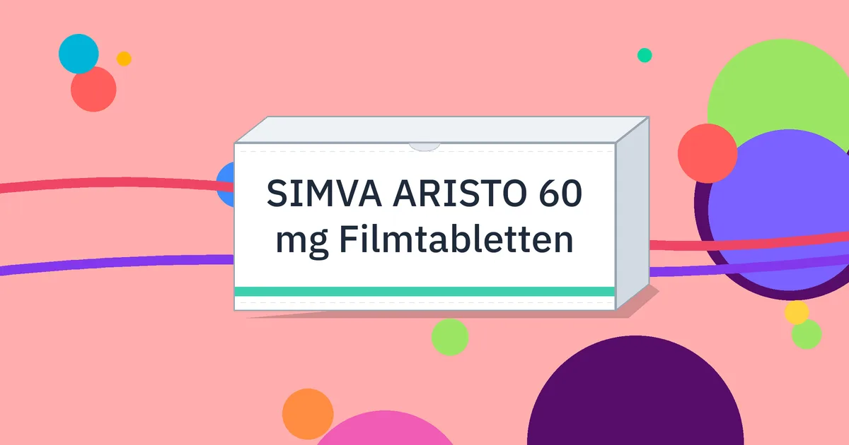 Symbolbild: Packung mit der Aufschrift SIMVA ARISTO 60 mg Filmtabletten (PZN 10144823) – Verfügbarkeit und Bezug in Apotheken in Frankfurt am Main