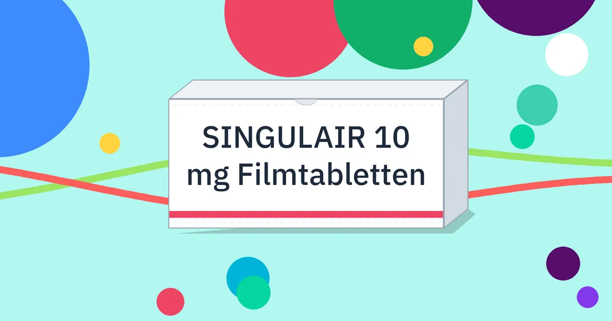 Symbolbild: Packung mit der Aufschrift SINGULAIR 10 mg Filmtabletten (PZN 17448302) – Verfügbarkeit und Bezug in Apotheken in Frankfurt am Main