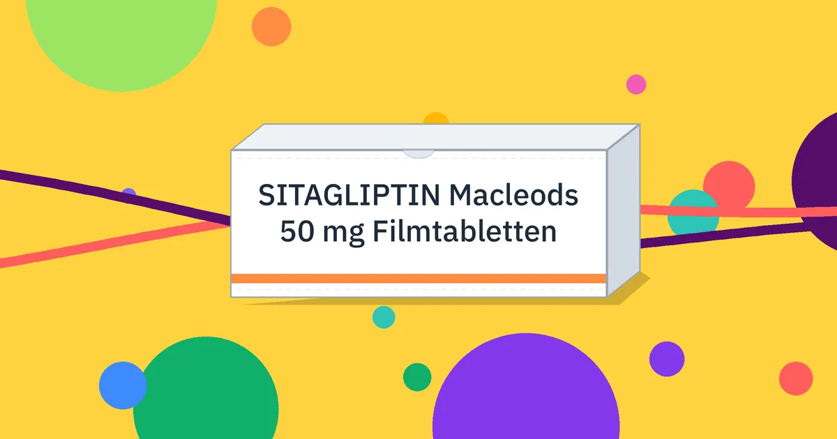 Symbolbild: Packung mit der Aufschrift SITAGLIPTIN Macleods 50 mg Filmtabletten (PZN 20292772) – Verfügbarkeit und Bezug in Apotheken in Frankfurt am Main