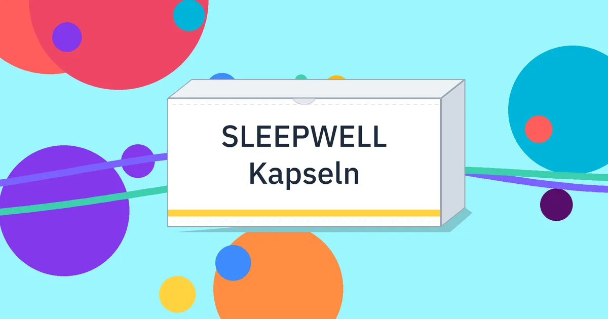 Symbolbild: Packung mit der Aufschrift SLEEPWELL Kapseln (PZN 03466532) – Verfügbarkeit und Bezug in Apotheken in Frankfurt am Main