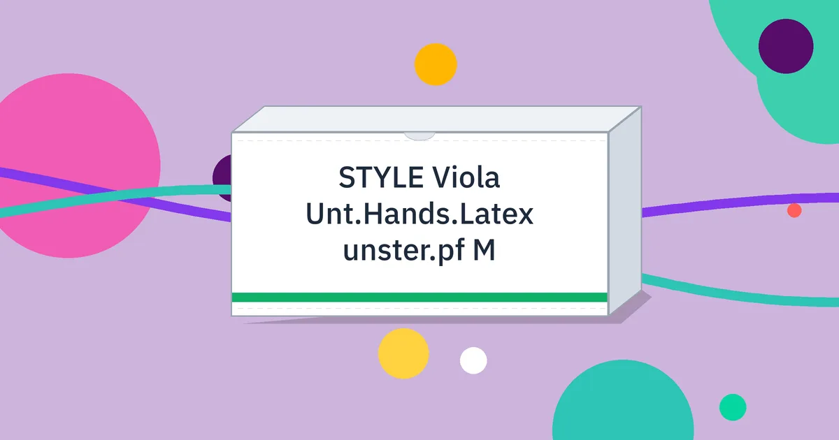 Symbolbild: Packung mit der Aufschrift STYLE Viola Unt.Hands.Latex unster.pf M (PZN 15563909) – Verfügbarkeit und Bezug in Apotheken in Frankfurt am Main